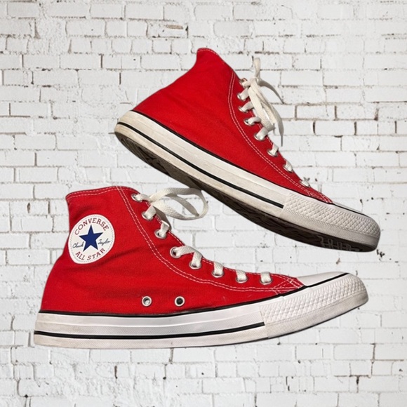 Converse | Shoes | Converse High Tops Chuck Taylor Red Unisex Mens Size ...